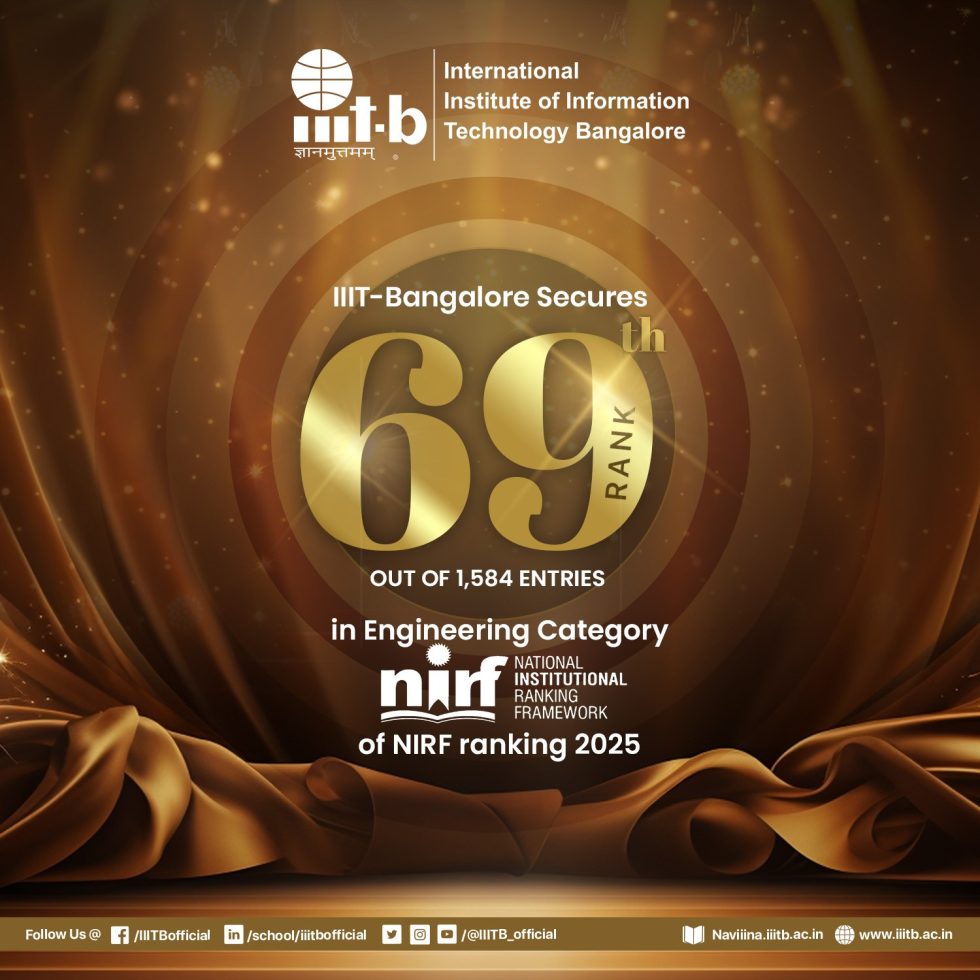 IIIT-Bangalore Ascends to 69th Rank in NIRF 2025 Engineering Rankings, Cementing Its Place Among ...